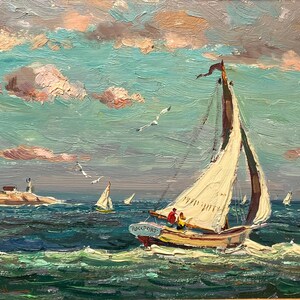 Marine Scene by Wayne Morrell, Rockport Artist Depicting "the Rockport ...
