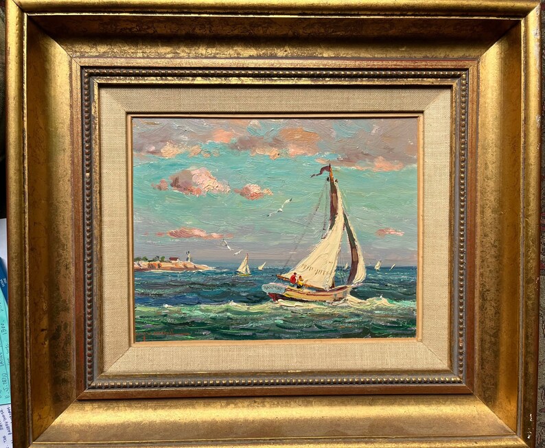 Marine Scene by Wayne Morrell, Rockport Artist Depicting "the Rockport ...