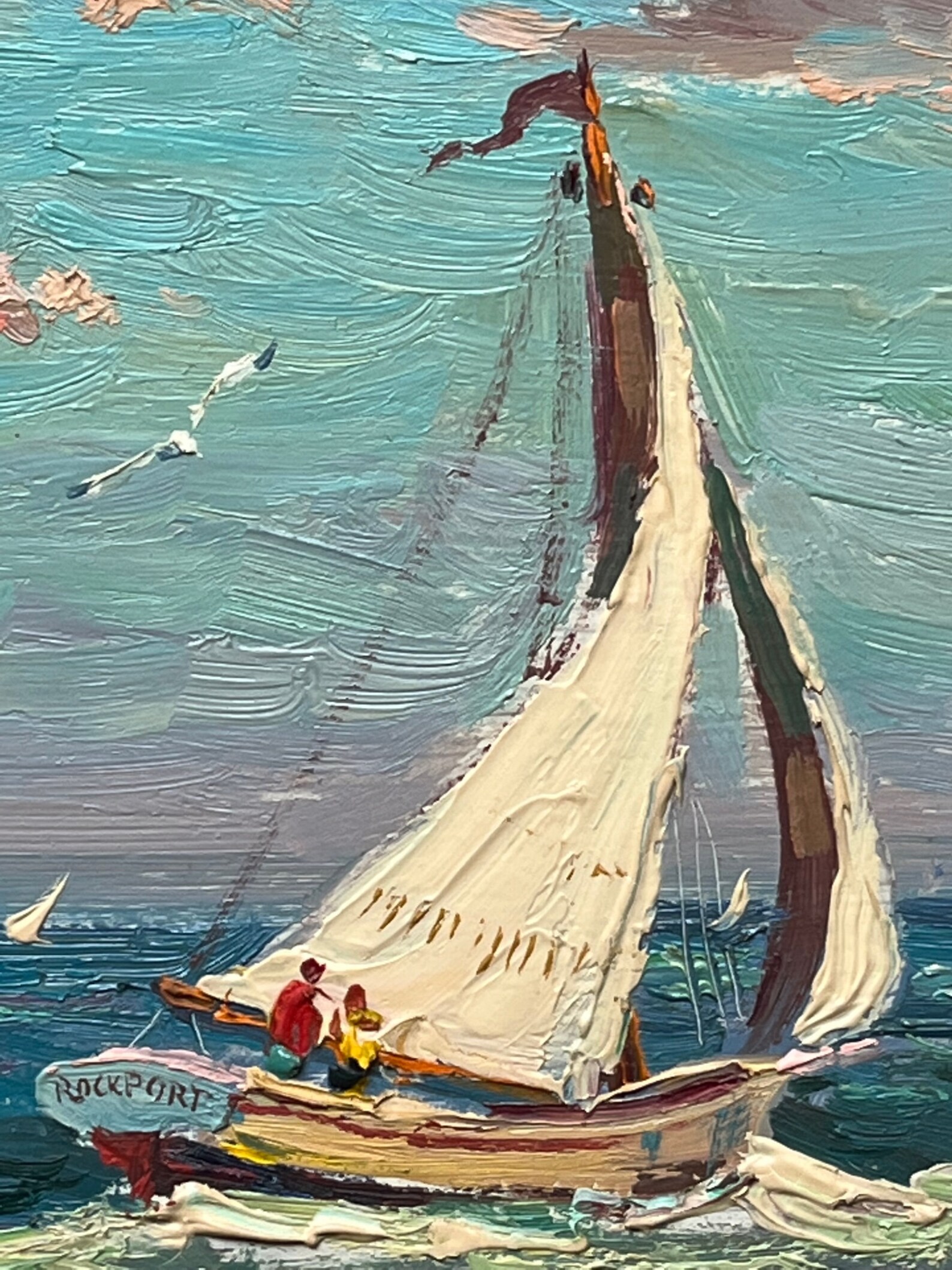 Marine Scene by Wayne Morrell, Rockport Artist Depicting "the Rockport ...