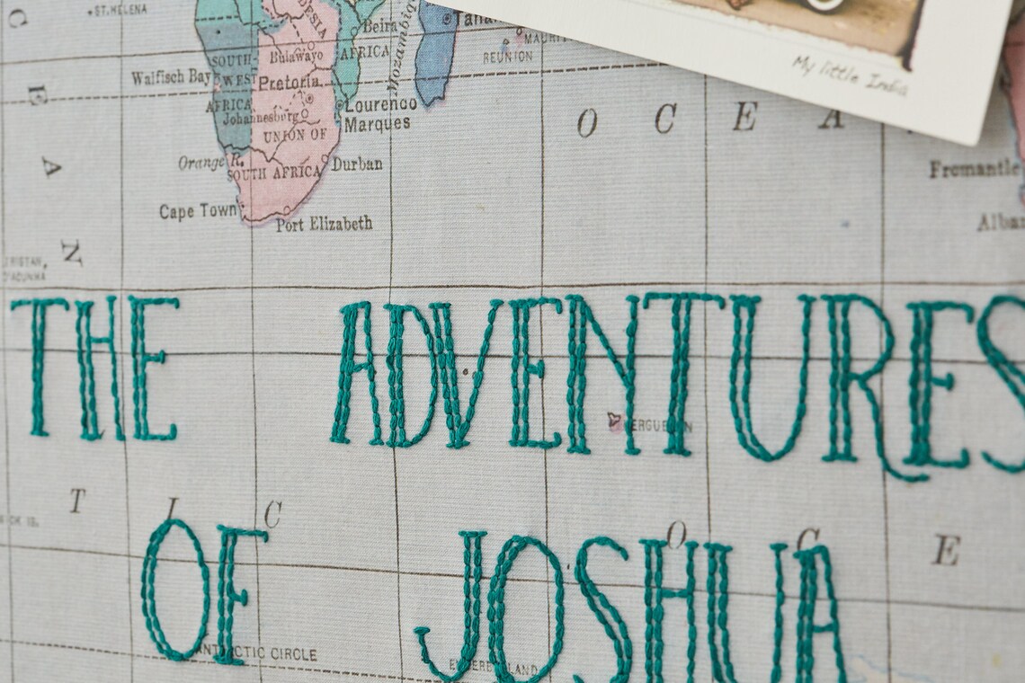 Personalised world travel map | Etsy