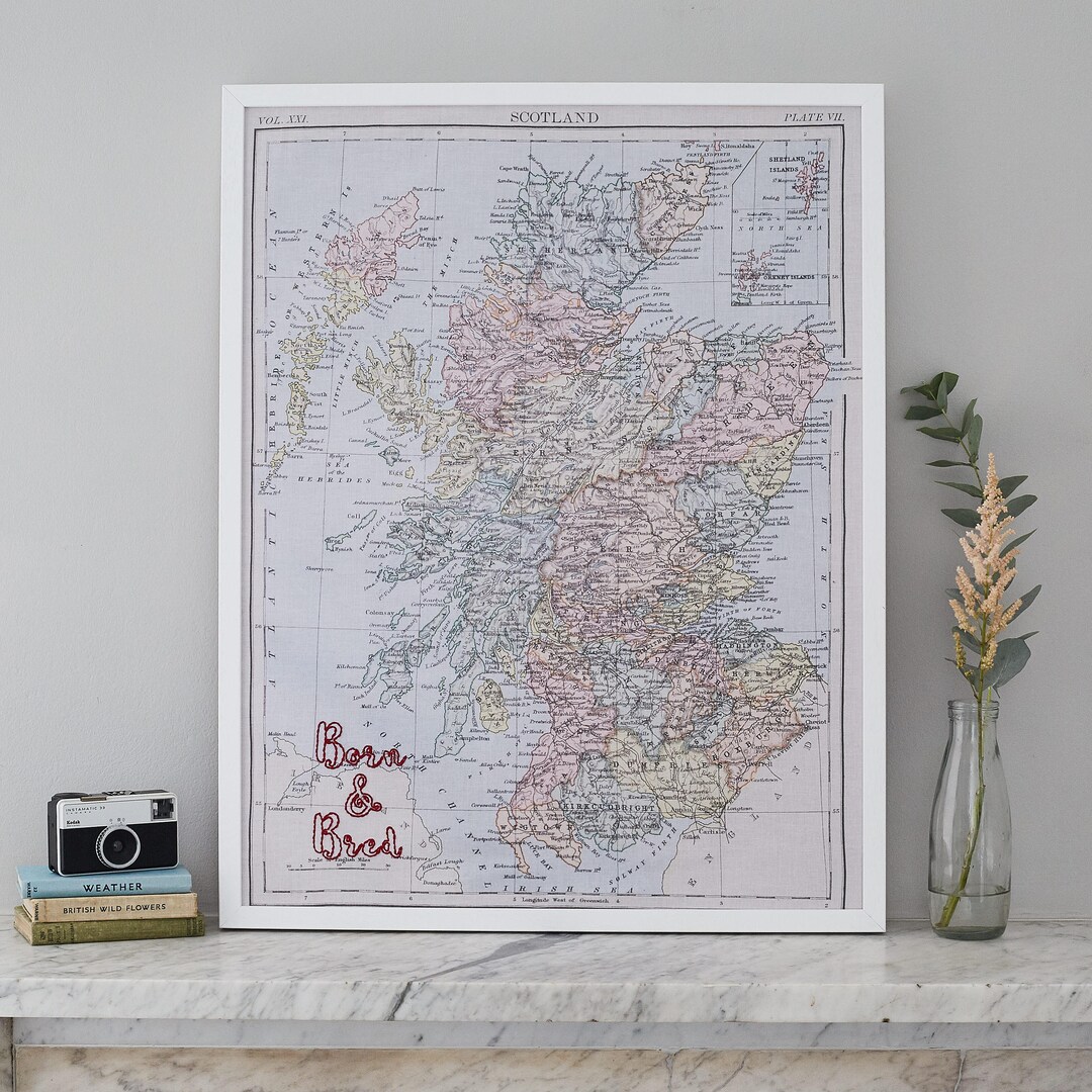 Personalised Scotland Travel Map - Etsy UK