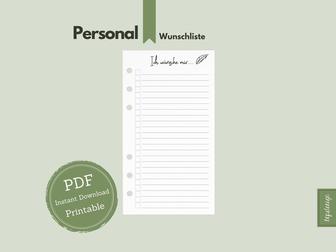 Personal // Wish List in "script" Style // Gift List // Wish List ...