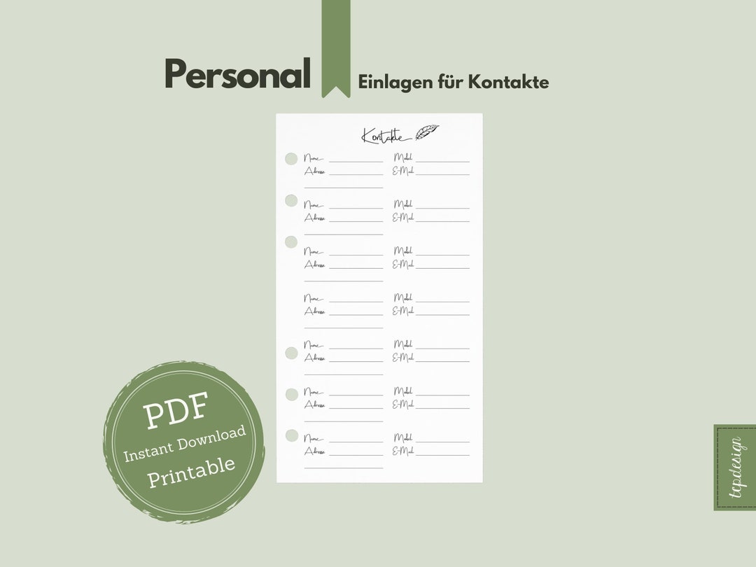Personal: Address Inserts in the “script” Style for Your Contacts ...