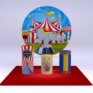 Circus Backdrop • Circus Birthday Party • Circus Banner • Carnival Birthday Backdrop • Circus ...