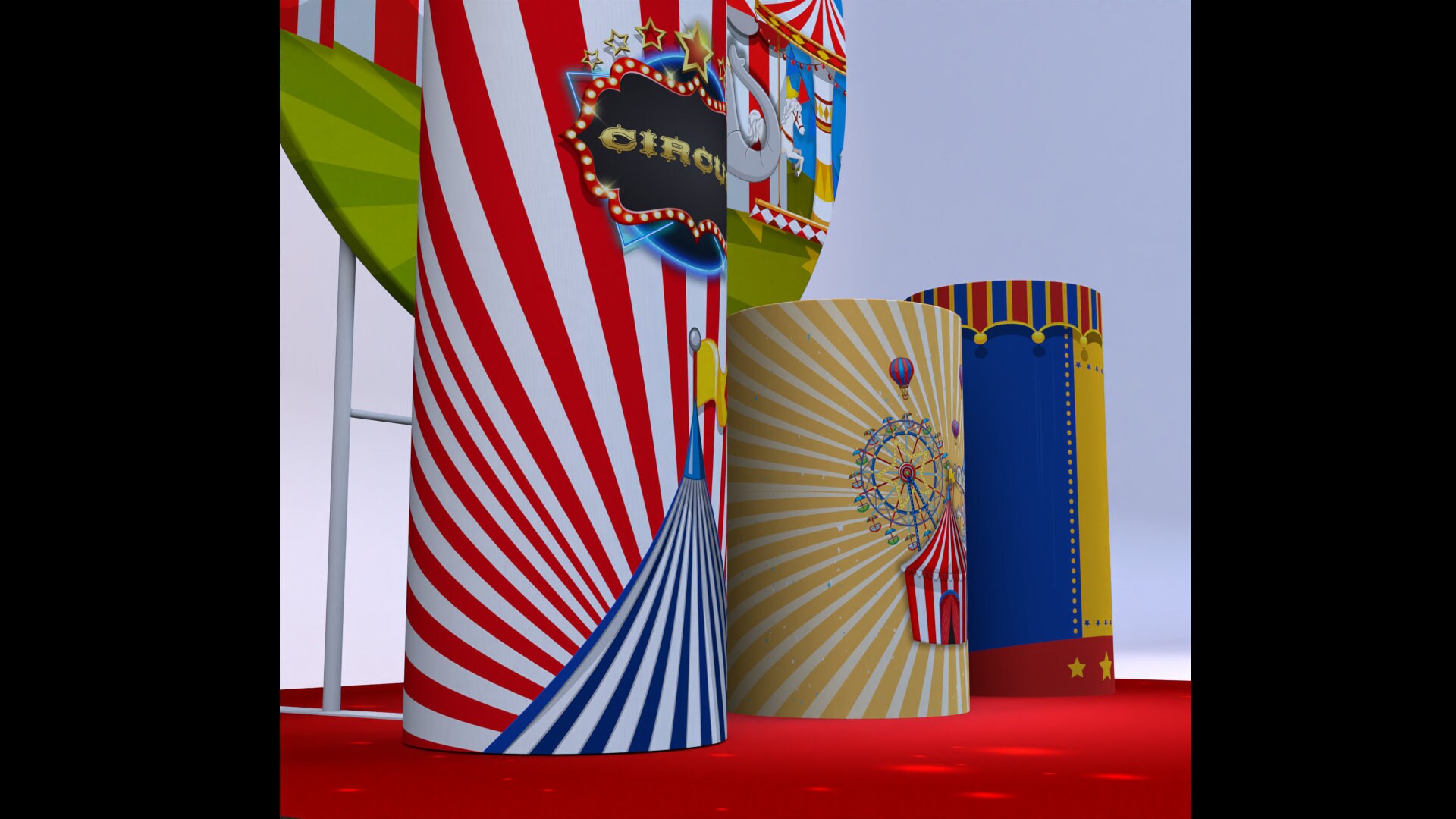 Circus Backdrop Circus Birthday Party Circus Banner - Etsy