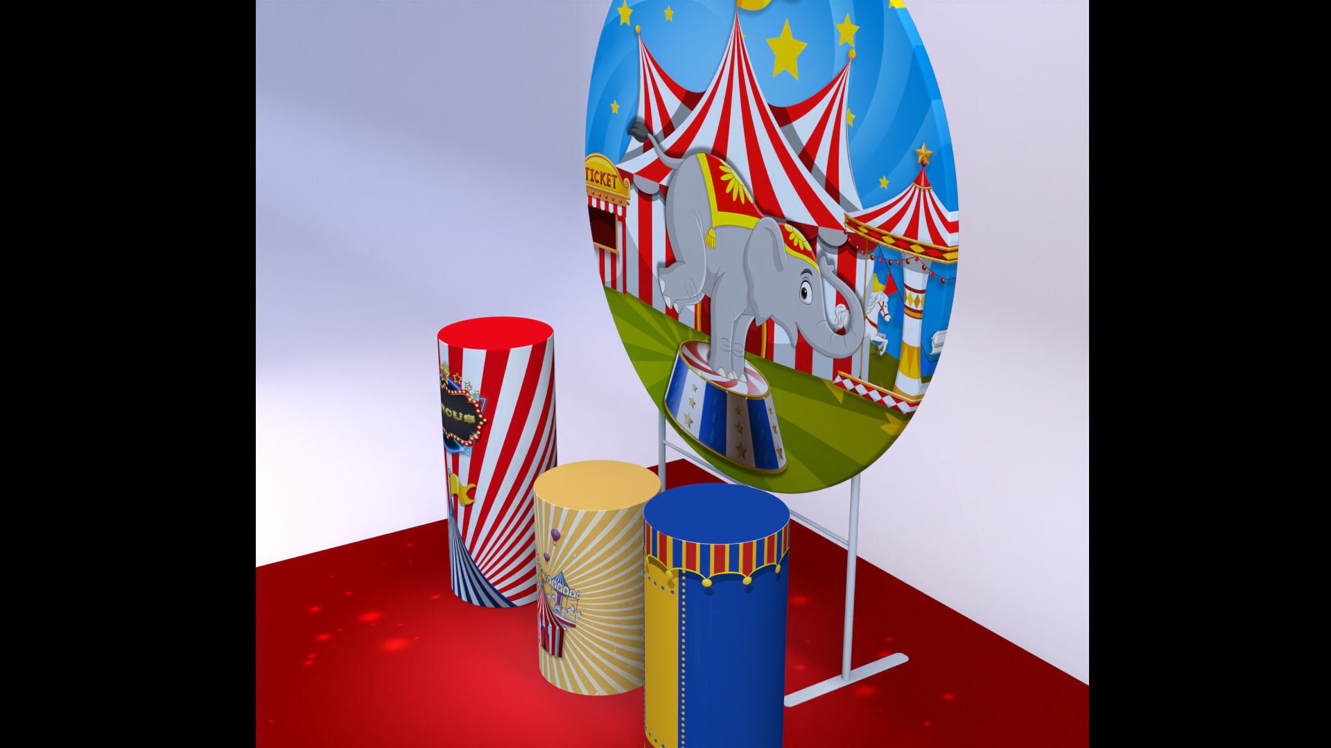 Circus Backdrop Circus Birthday Party Circus Banner - Etsy