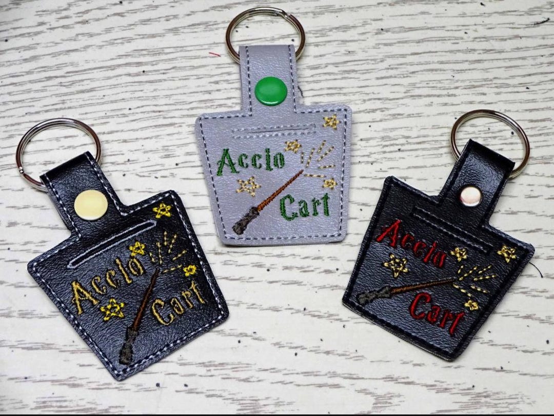 ITH Digital File QUARTER KEEPER File Key Fob Embroidery Design Quarter ...