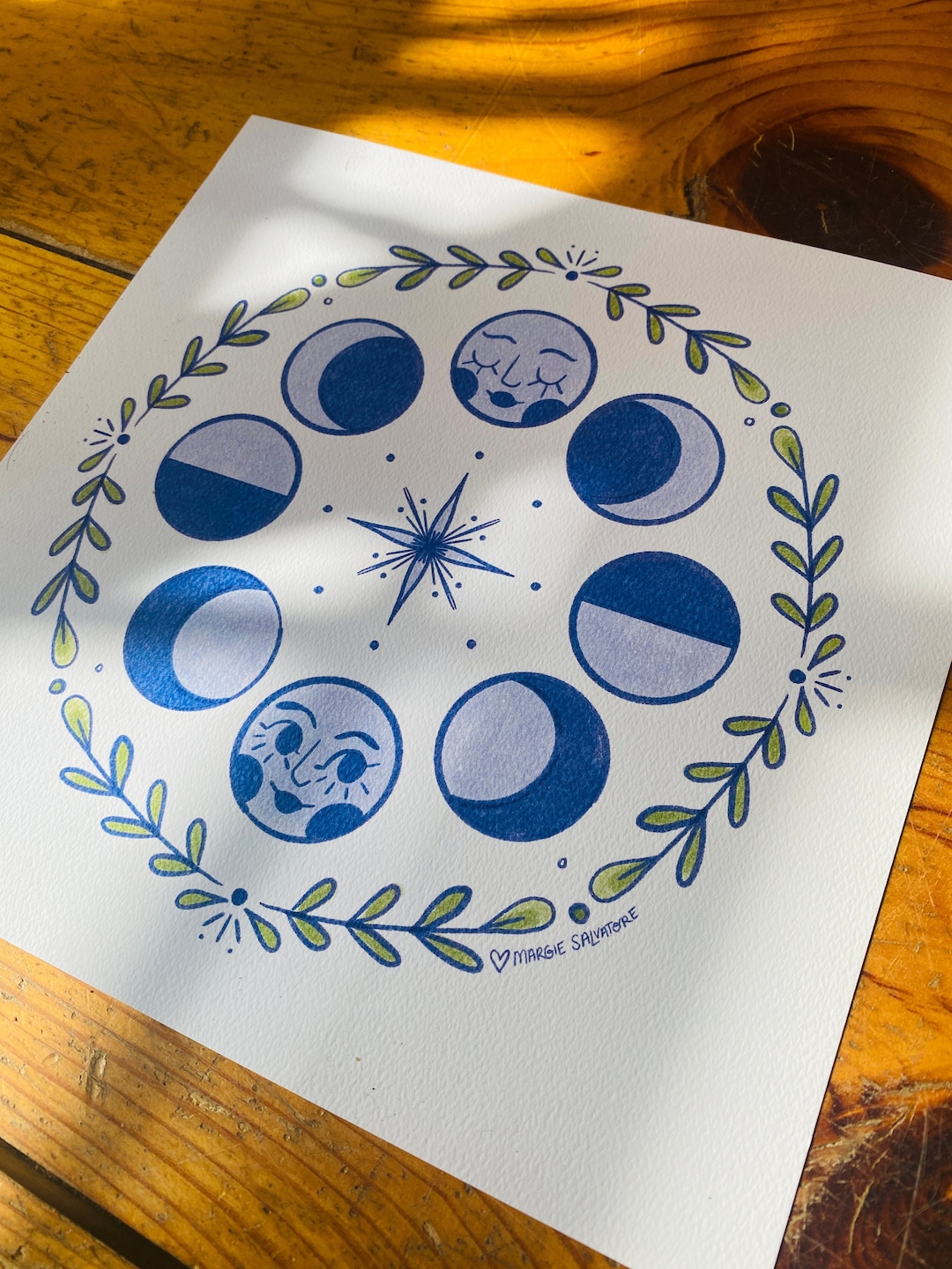 Moon Phases Print, Moon Print - Etsy