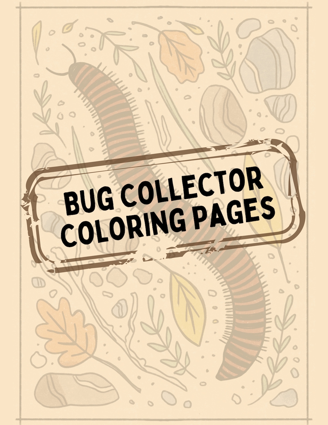 Bug Collector Coloring Pages Vol 1, Insects, Kids Coloring Pages ...