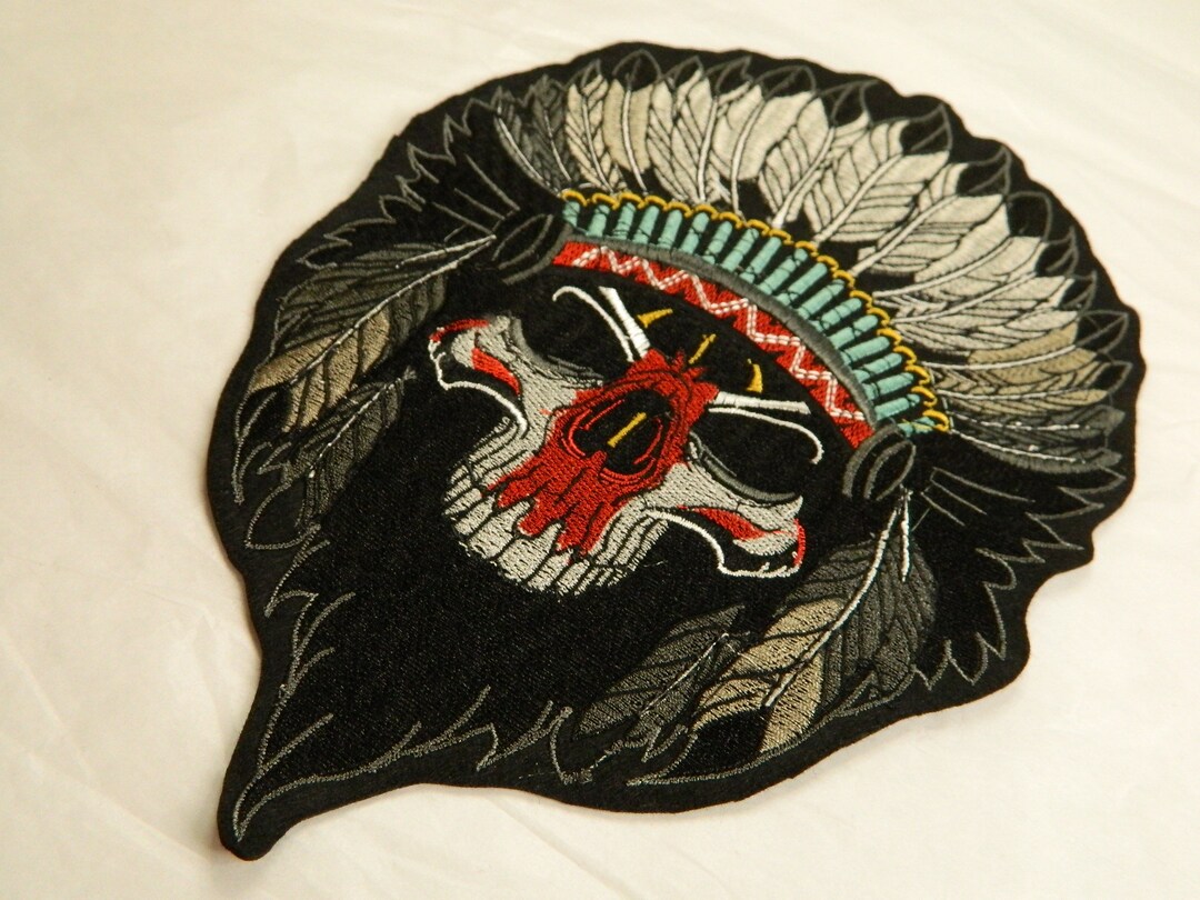Large Native American Iron-on Embroidered Patch - American Indian ...