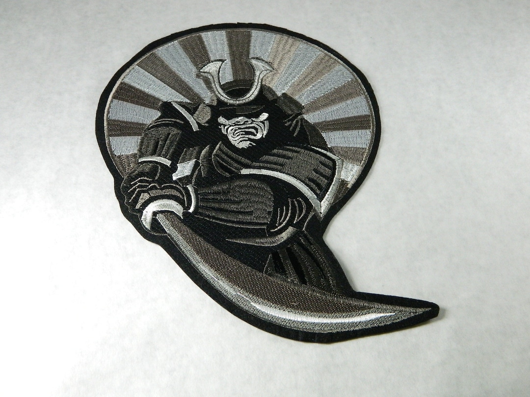 Large Japanese Samurai Rising Sun Iron-on Embroidered Patch Big Two ...
