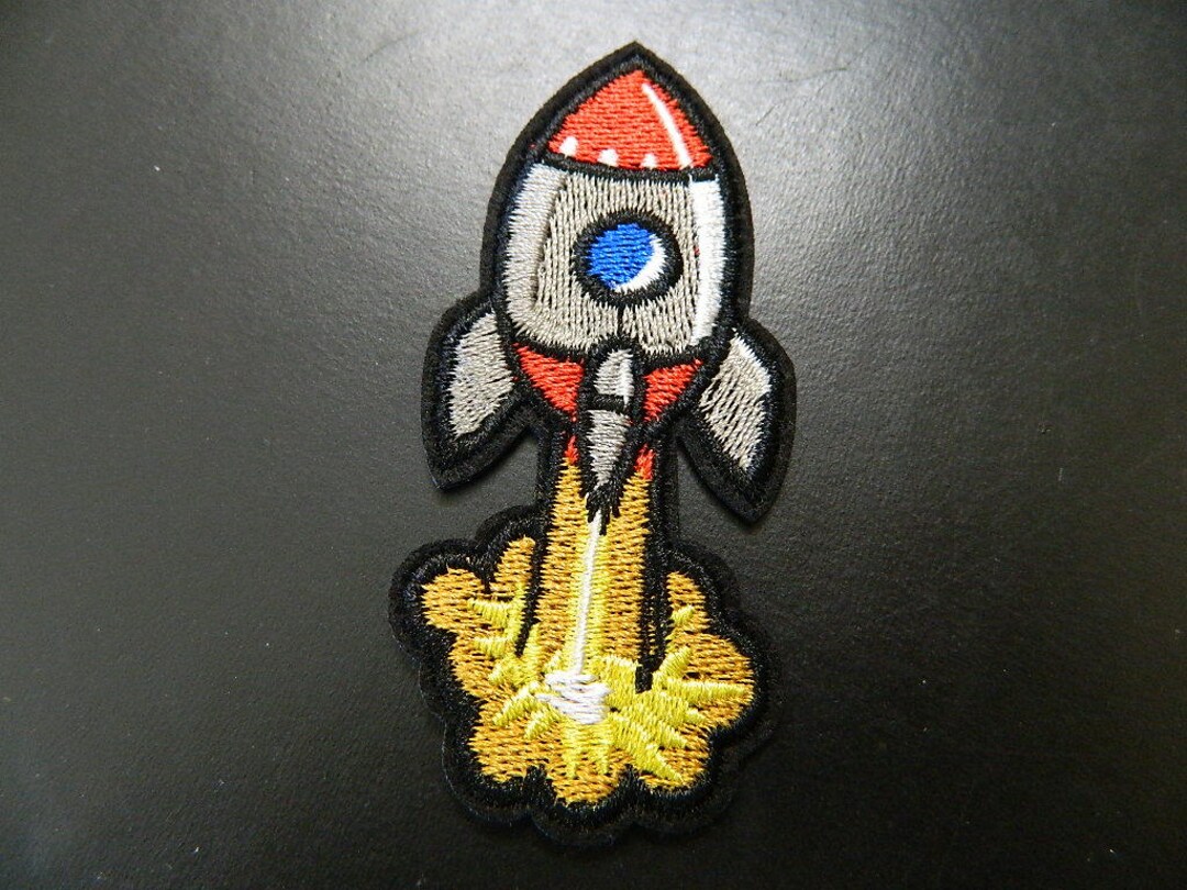 Colorful Rocket Space UFO Alien Embroidery Patch Costume Flair ...