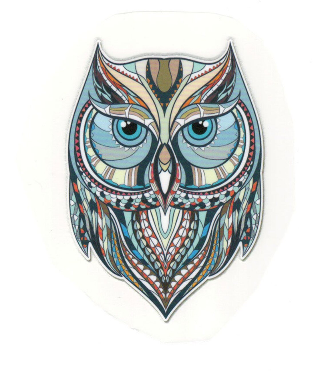 Medium Wise Owl Iron on Transfer Clothes Sticker DIY Patch - Color ...