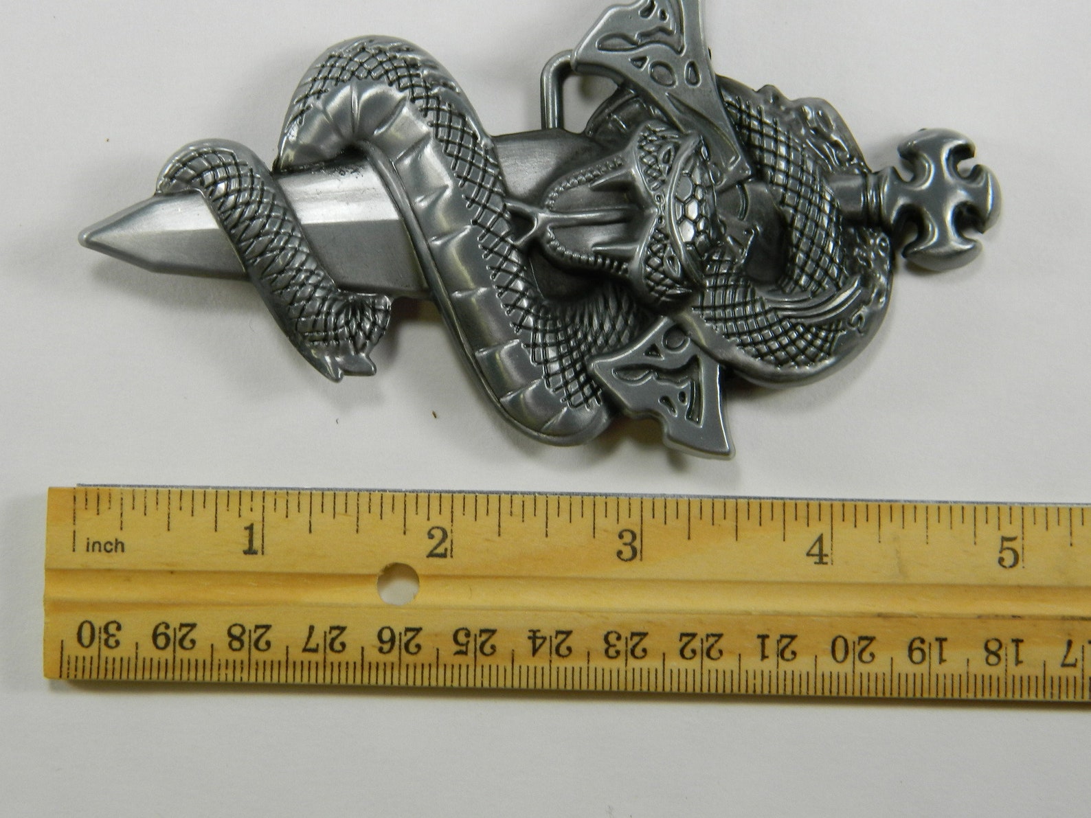 Serpent Coiled Around A Sword Metal Belt Buckle Sword and - Etsy