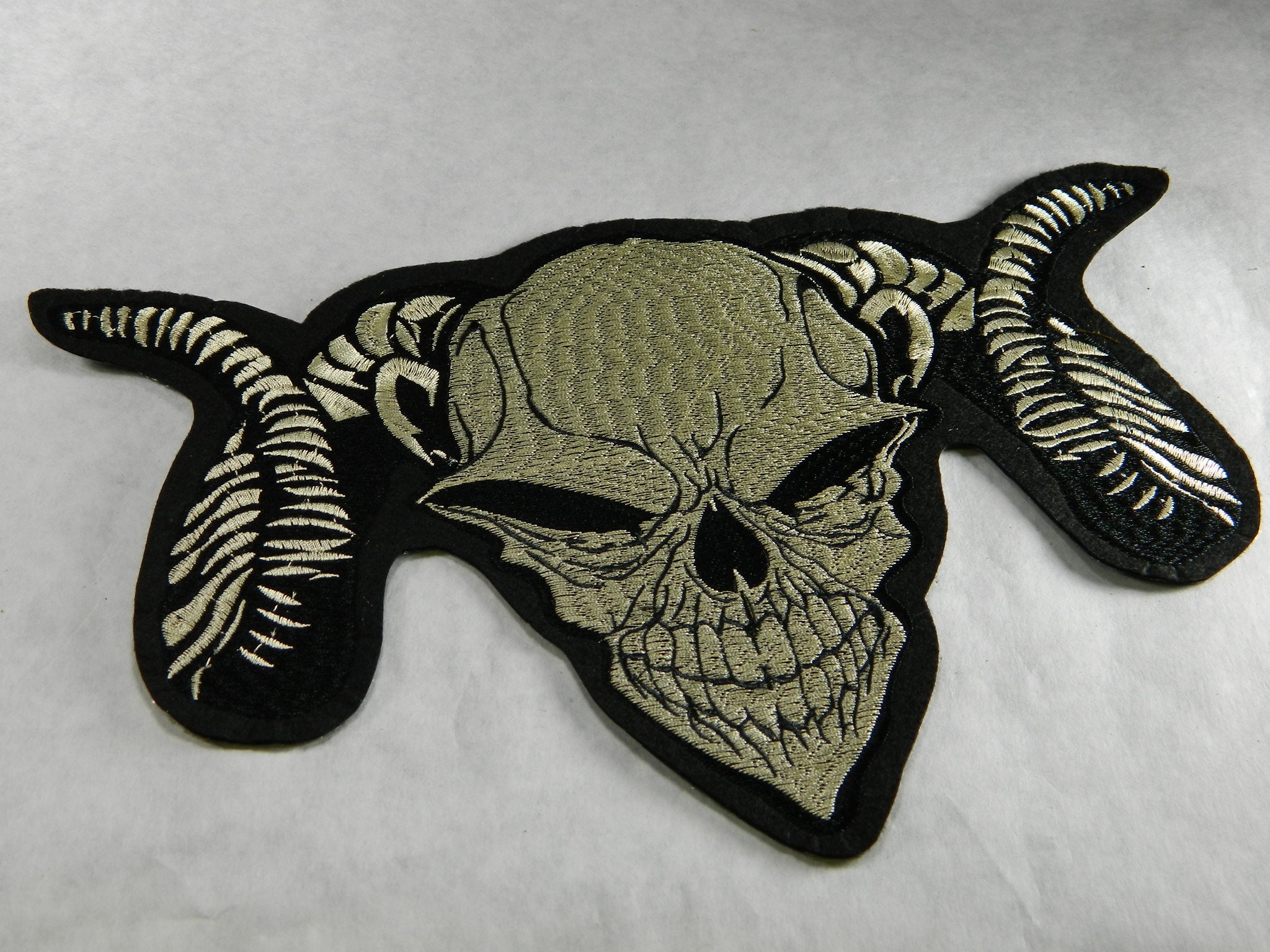 Large Hells Demon Embroidered Patch Big Demonic Demon Tattoo - Etsy