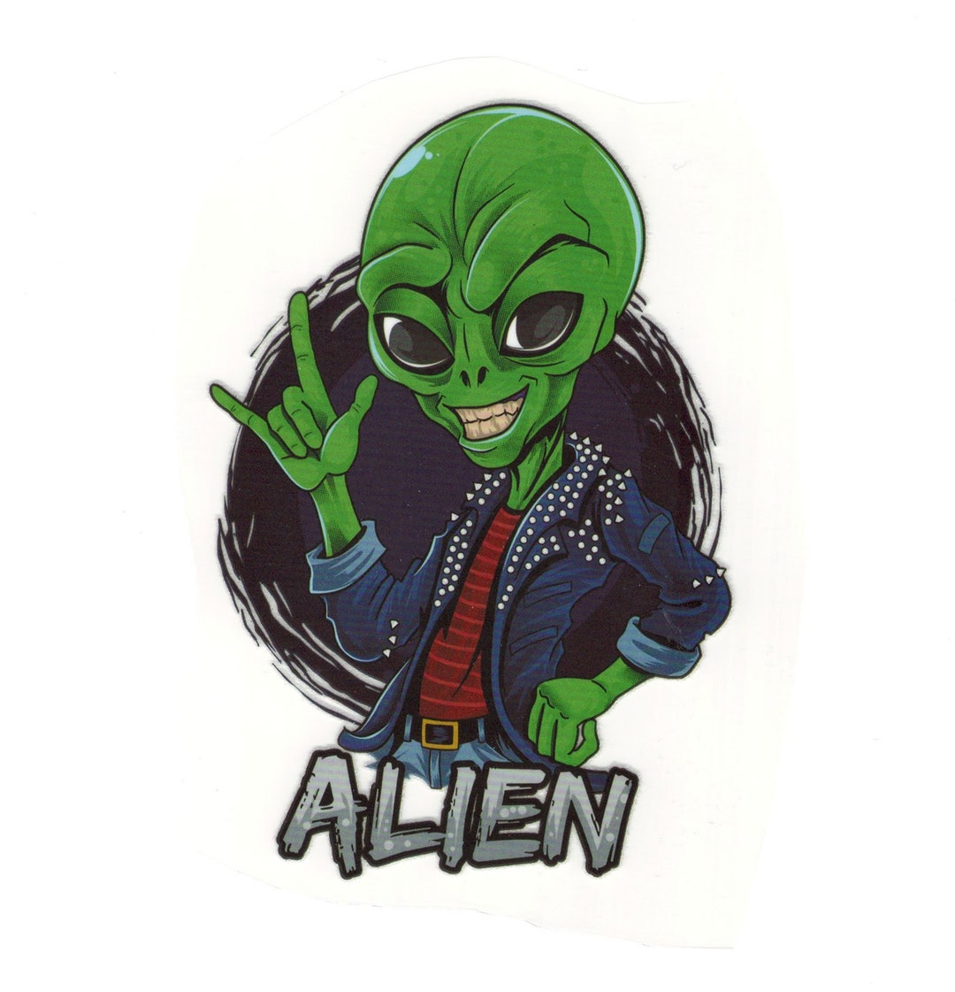 M Size Alien Life Thermal Patch - Iron on Thermal Patch Stricker With ...