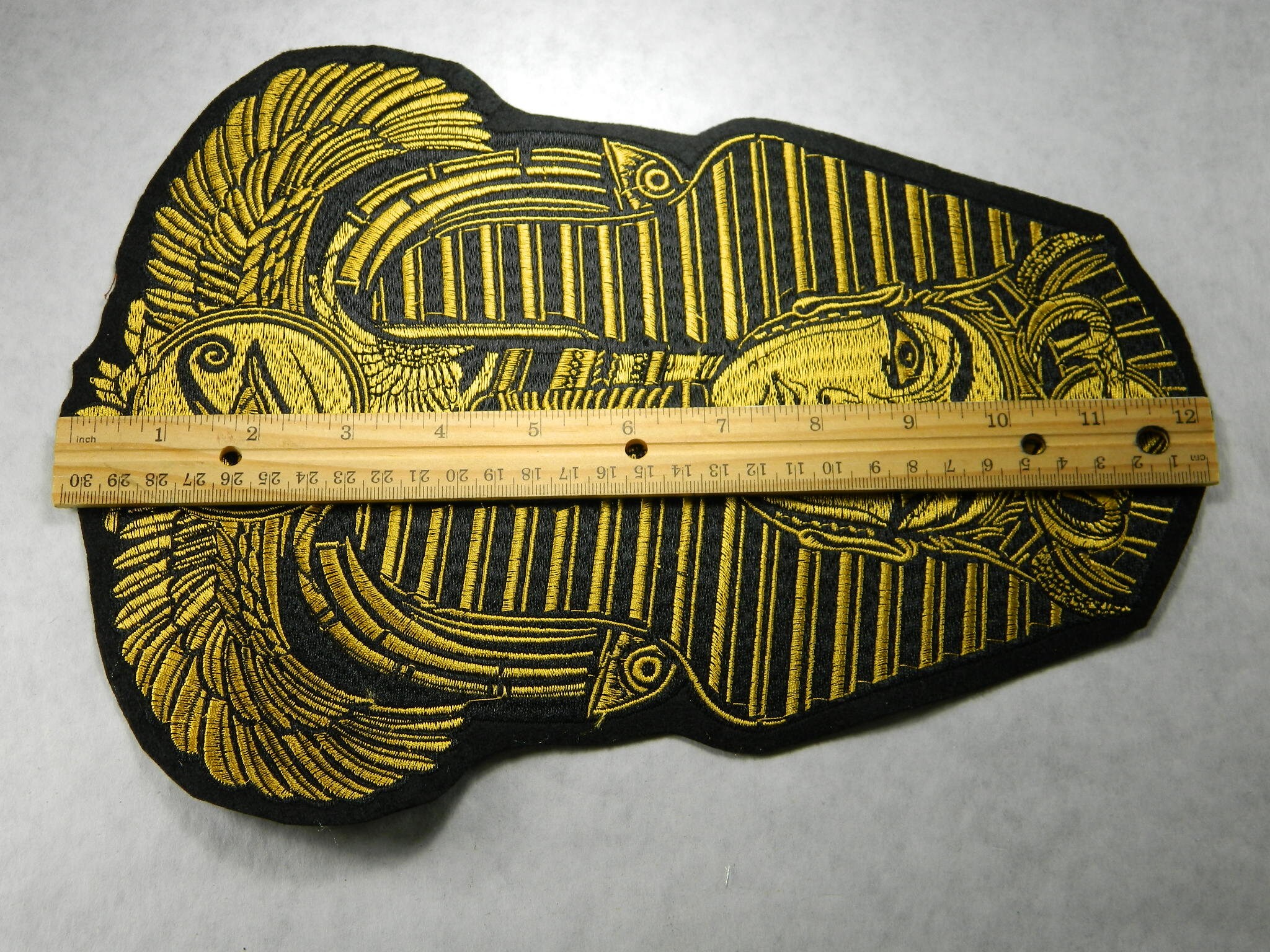 Large Gold Egyptian Pharaoh Iron on Patch Egyptian Pharaoh - Etsy