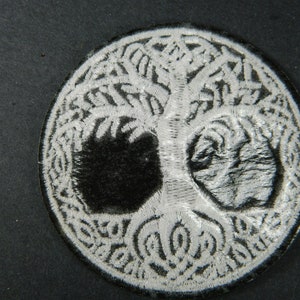 Rounded Tree of Life Embroidery Patch - Clothing Iron-on Accessory ...