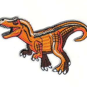 Colorful Kids Velociraptor Dinosaur Embroidered Iron-on Patch - Etsy