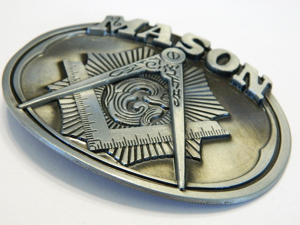 Freemasons Masonic Metal Belt Buckle Guys Specialty Metal - Etsy