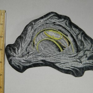 Large Set Furry Monster Eyes Iron-on Embroidered Patch -yellow & White ...
