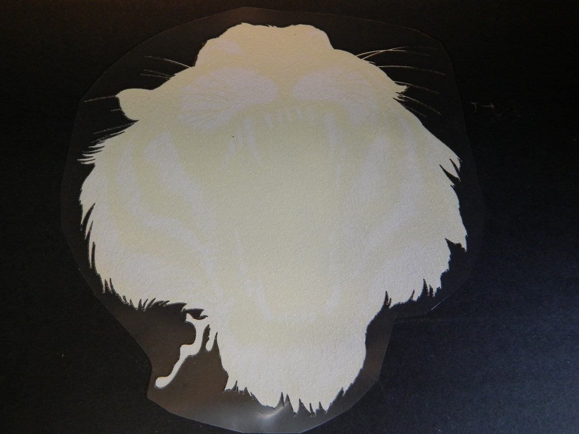 BIG Ferocious Tiger Thermal Iron-on Sticker Patch Sheet | Etsy