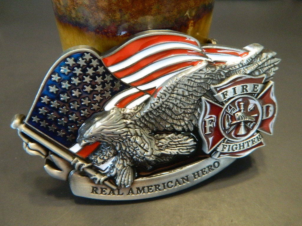 Fire Fighter Fire Department Metal Belt Buckle Mens - Etsy