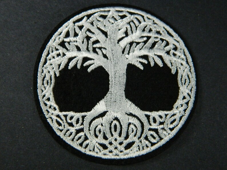 Rounded Tree of Life Embroidery Patch Clothing Iron-on - Etsy