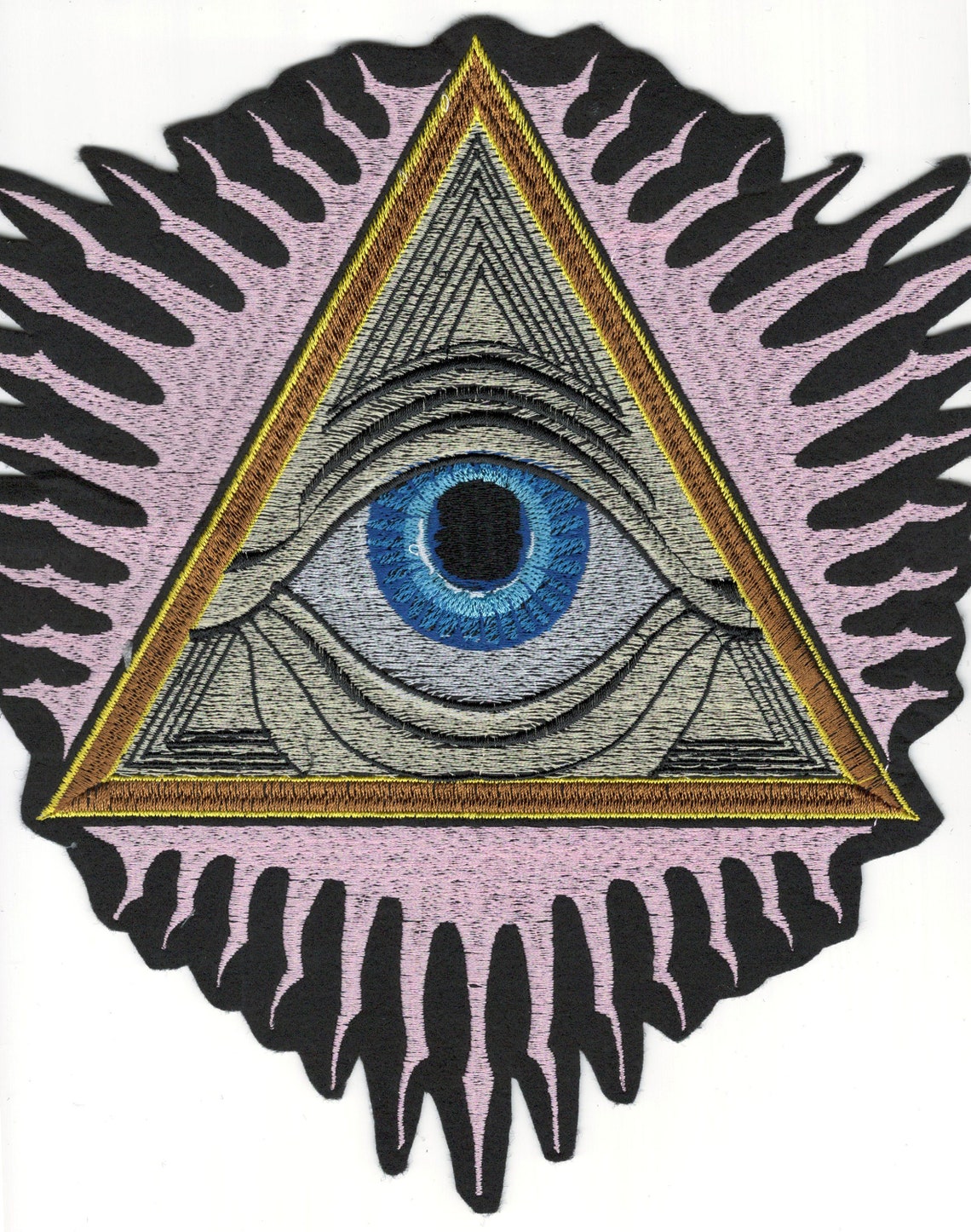 MASSIVE Eye of God Iron-on Embroidered Patch XL Big Eye of - Etsy