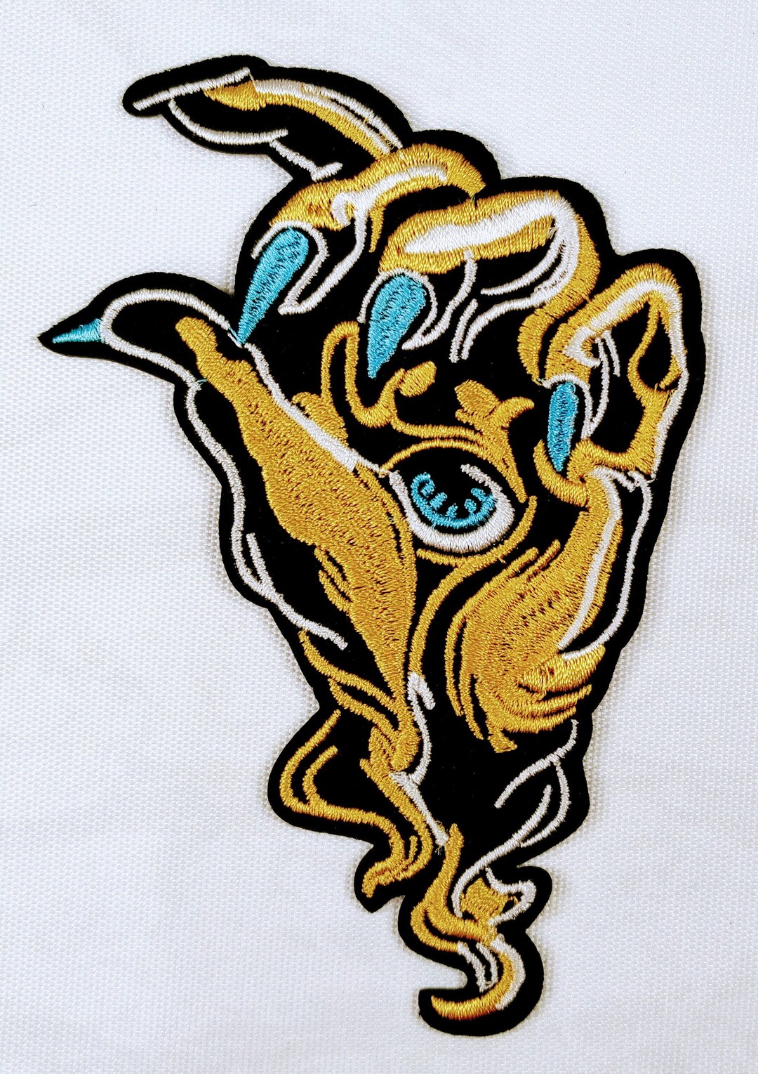 Spectral Left Hand W/ Eye in Palm Iron on Embroidery Patch - Spectral ...