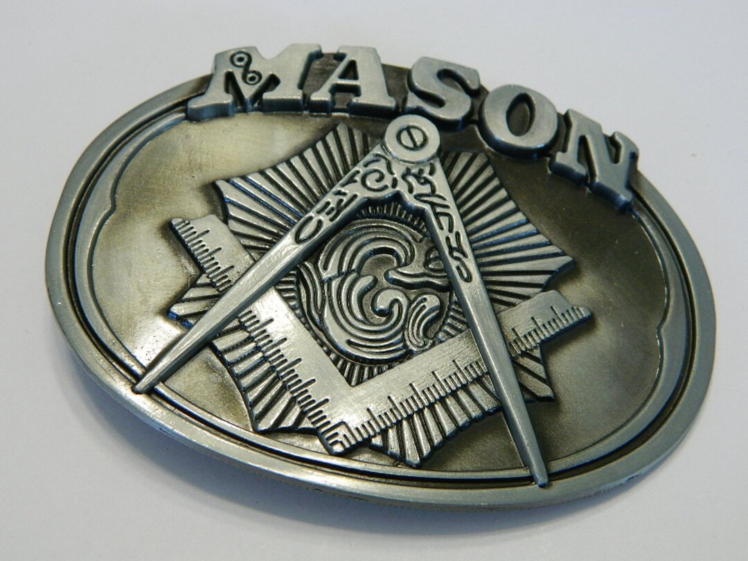 Freemasons Masonic Metal Belt Buckle - Guys Specialty Metal Belt ...