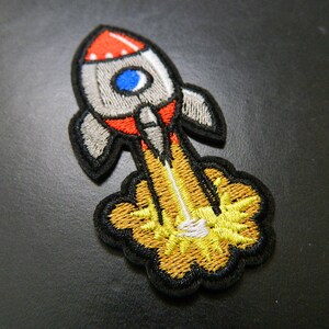 Colorful Rocket Space UFO Alien Embroidery Patch Costume Flair ...