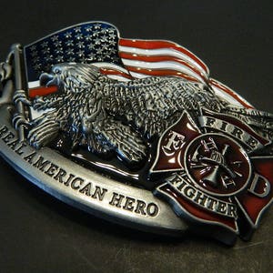 Fire Fighter Fire Department Metal Belt Buckle Mens Specialty Metal ...