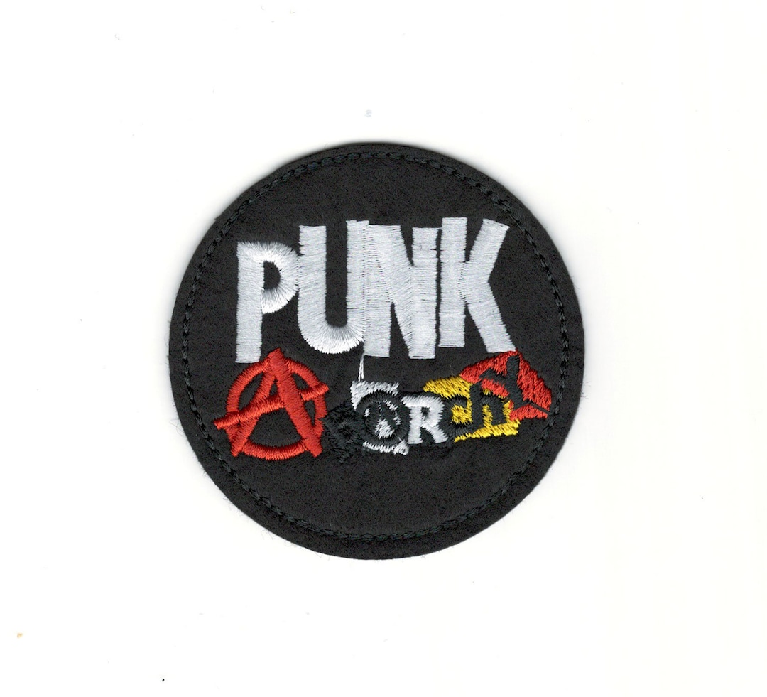 Punk Rock Anarchy Embroidery Patch – Iron-on Applique (3 Inch) - Etsy
