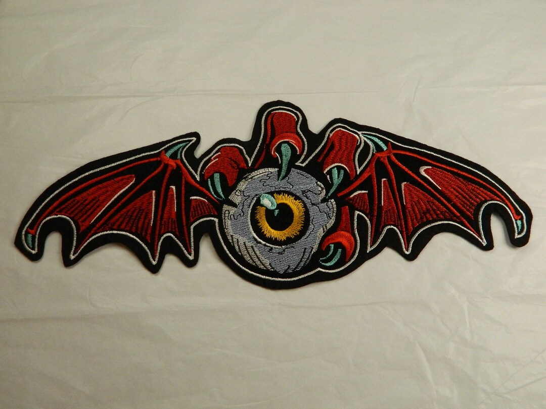 Large Cyclops Monster Iron-on Embroidered Patch - Big Flying Eye ...