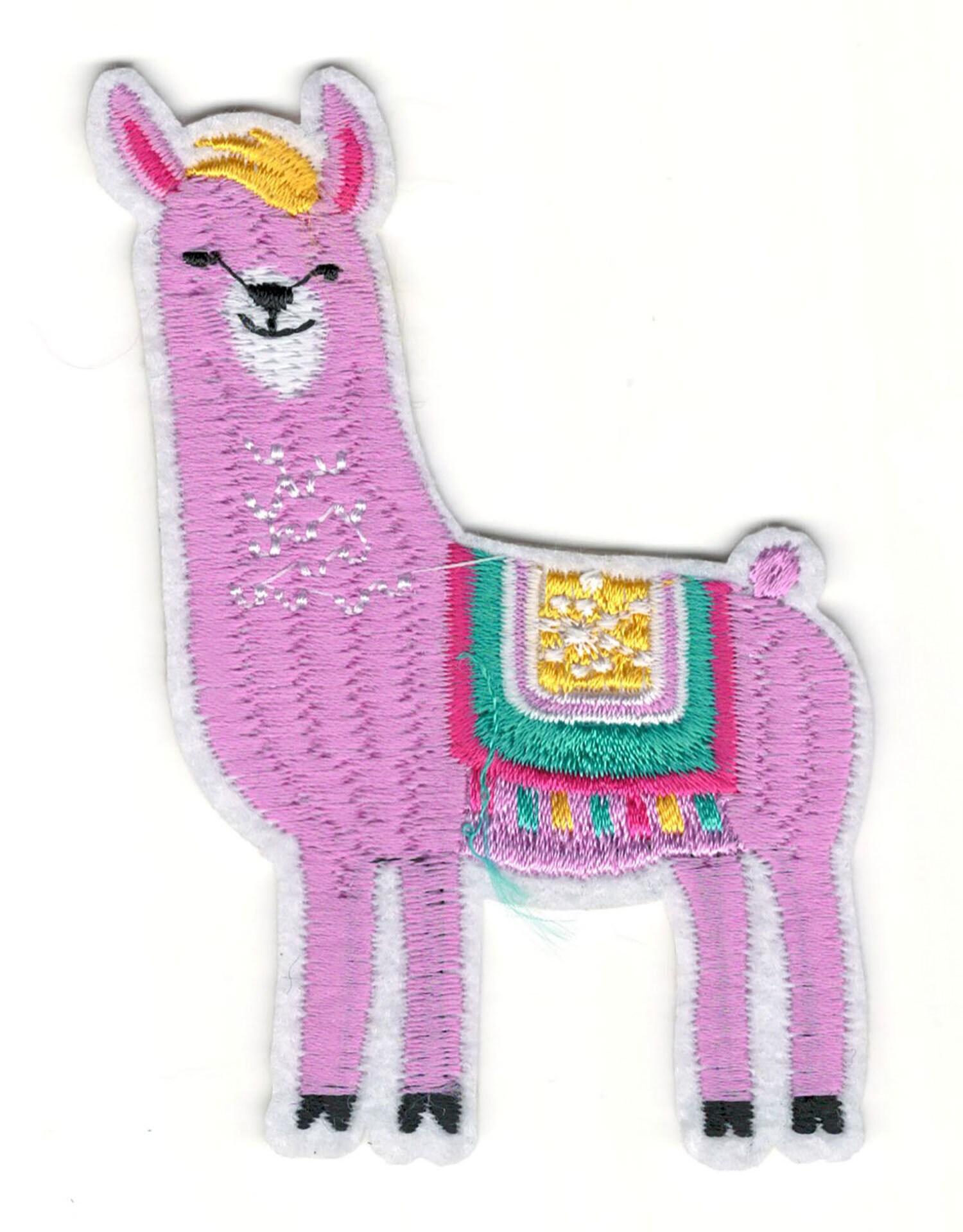 Cute Pink Llama Embroidery Patch Pink Random Llama with | Etsy