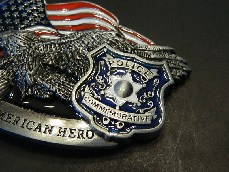 Police Department Metal Belt Buckle Mens Specialty Metal - Etsy