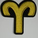 Small Aries Zodiac Sign Embroidery Patch Aries Astrological, Fire, Ram ...