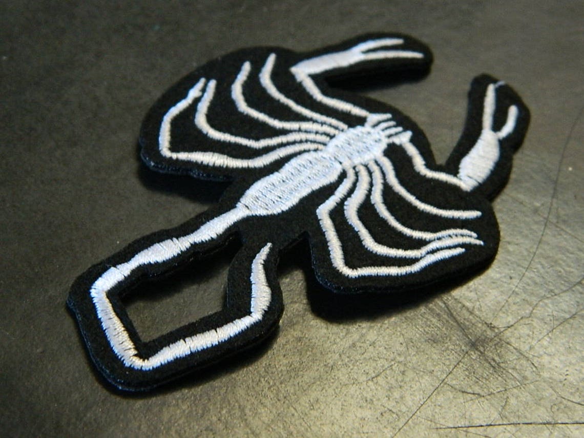 Scorpion Black & White Costume Flair Embroidery Patch | Etsy