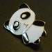 Cute Cartoon Style Enamel Panda Lapel Pin Black & White - Etsy
