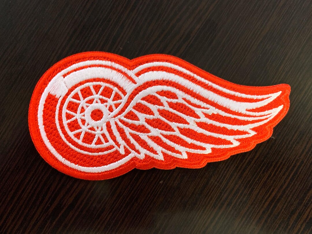 4 Detroit RED WINGS Iron-on Embroidery Patch High Quality 100% Thread ...