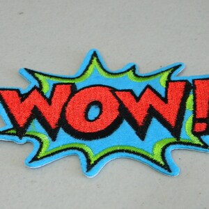 Comic Book Style wow Costume Clothes Embroidery - Etsy