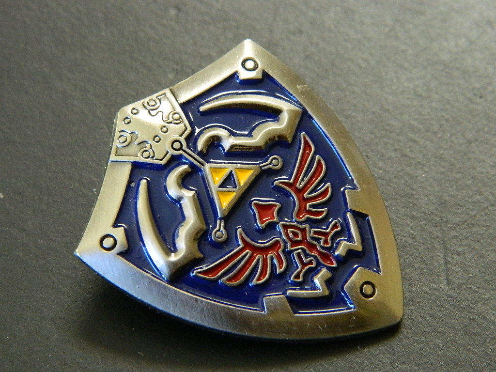 Silver Legend of Zelda Links Shield Lapel Pin Legend of - Etsy