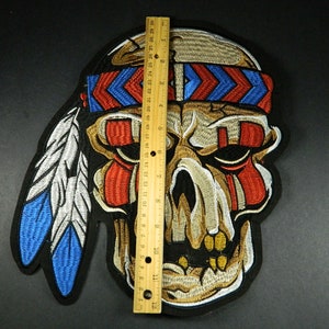 BIG Native American Indian Inspired Iron On Embroidered Patch | Etsy