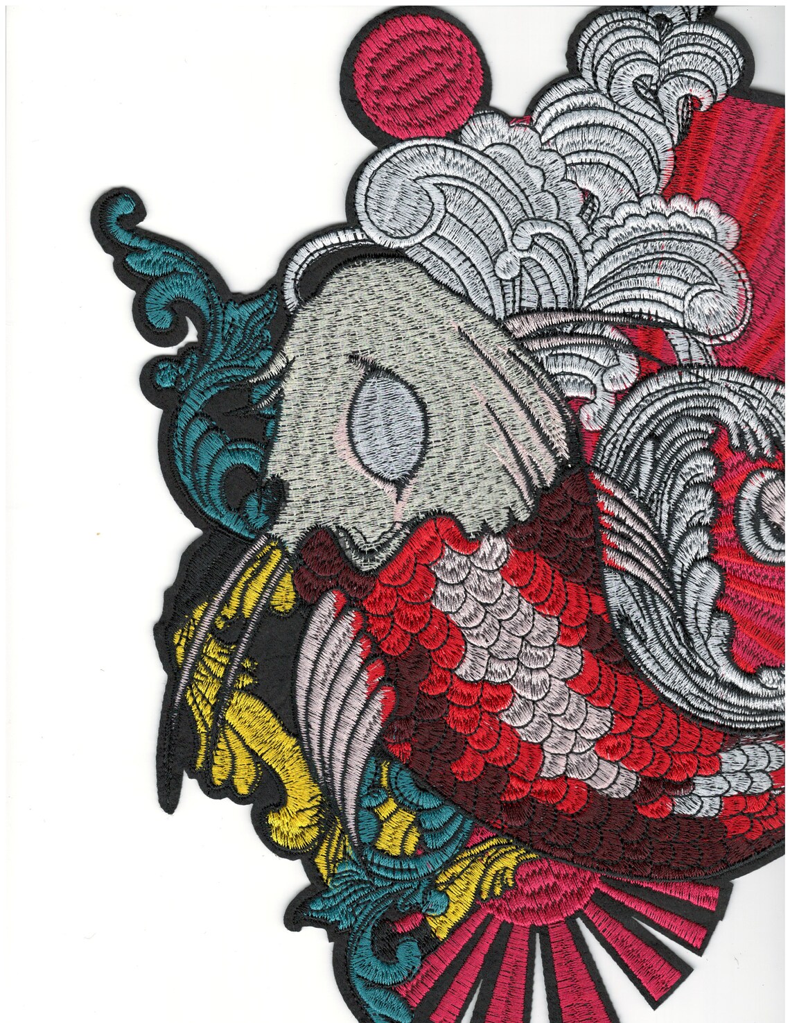 MASSIVE Japanese Koi Fish Statement Iron on Embroidered Patch - Etsy