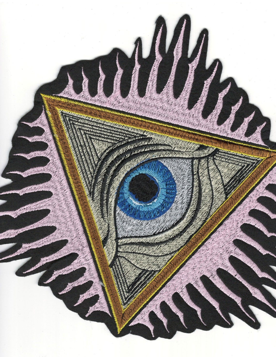 MASSIVE Eye of God Iron-on Embroidered Patch XL Big Eye of | Etsy