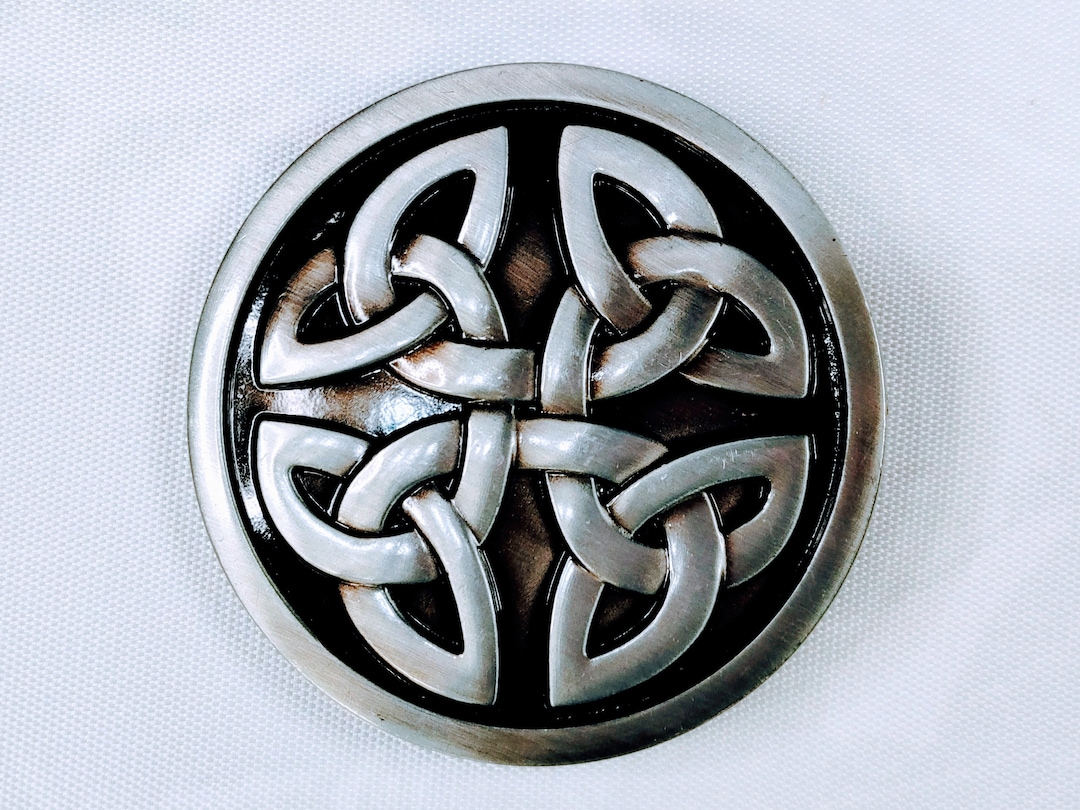 Celtic Knot Iron Cross Pewter Belt Buckle - Irish Knot Belt Buckle ...