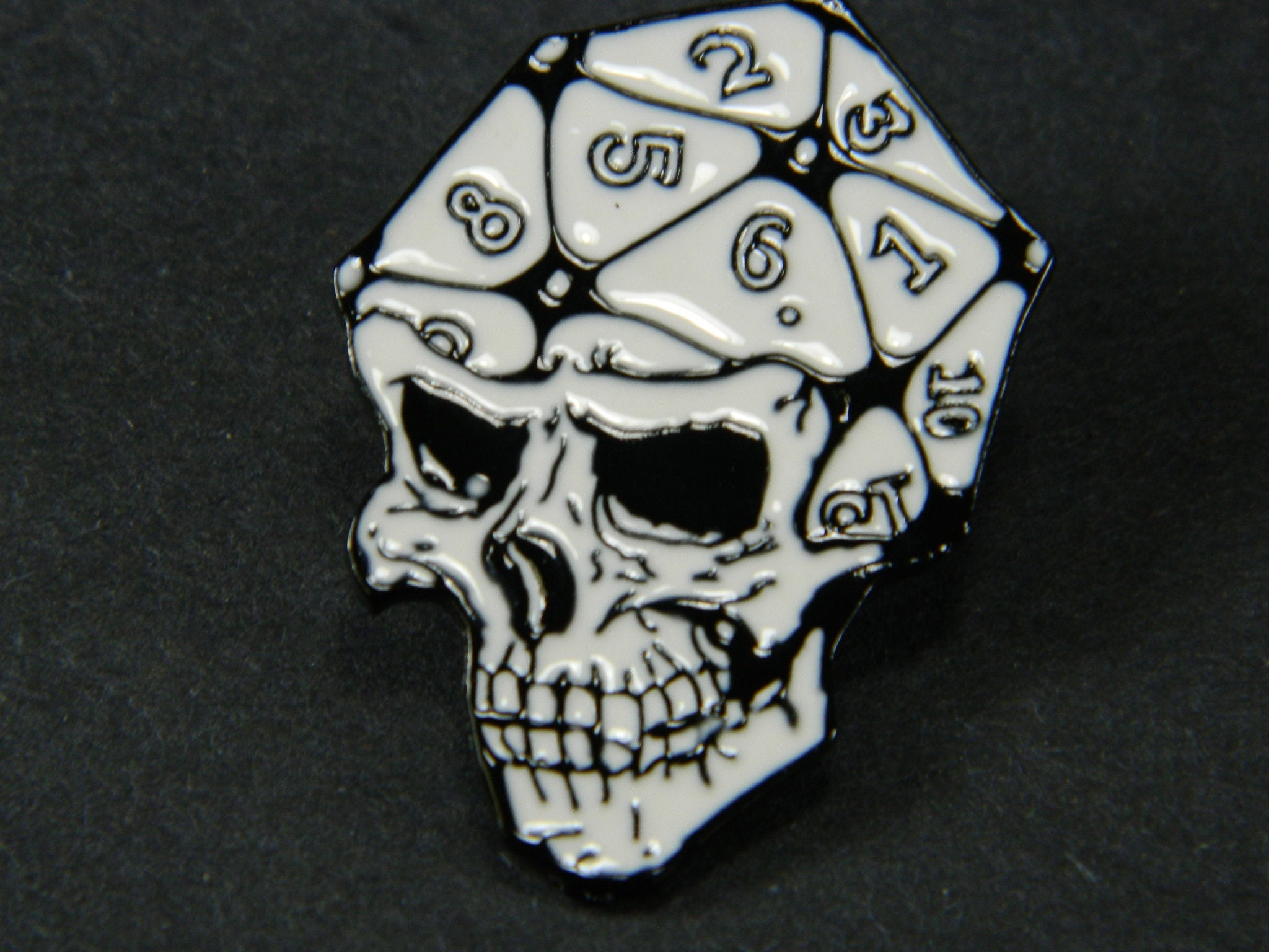 Dice Skull Lapel Pin Dungeons and Dragons Themed Lapel Pin | Etsy