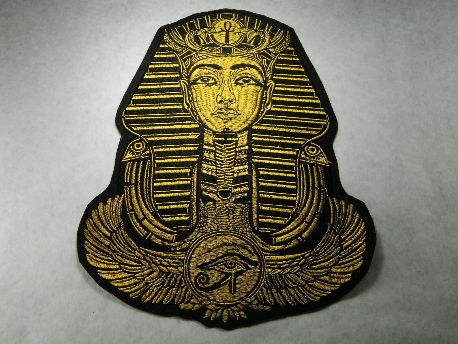 Large Gold Egyptian Pharaoh Iron on Patch Egyptian Pharaoh - Etsy
