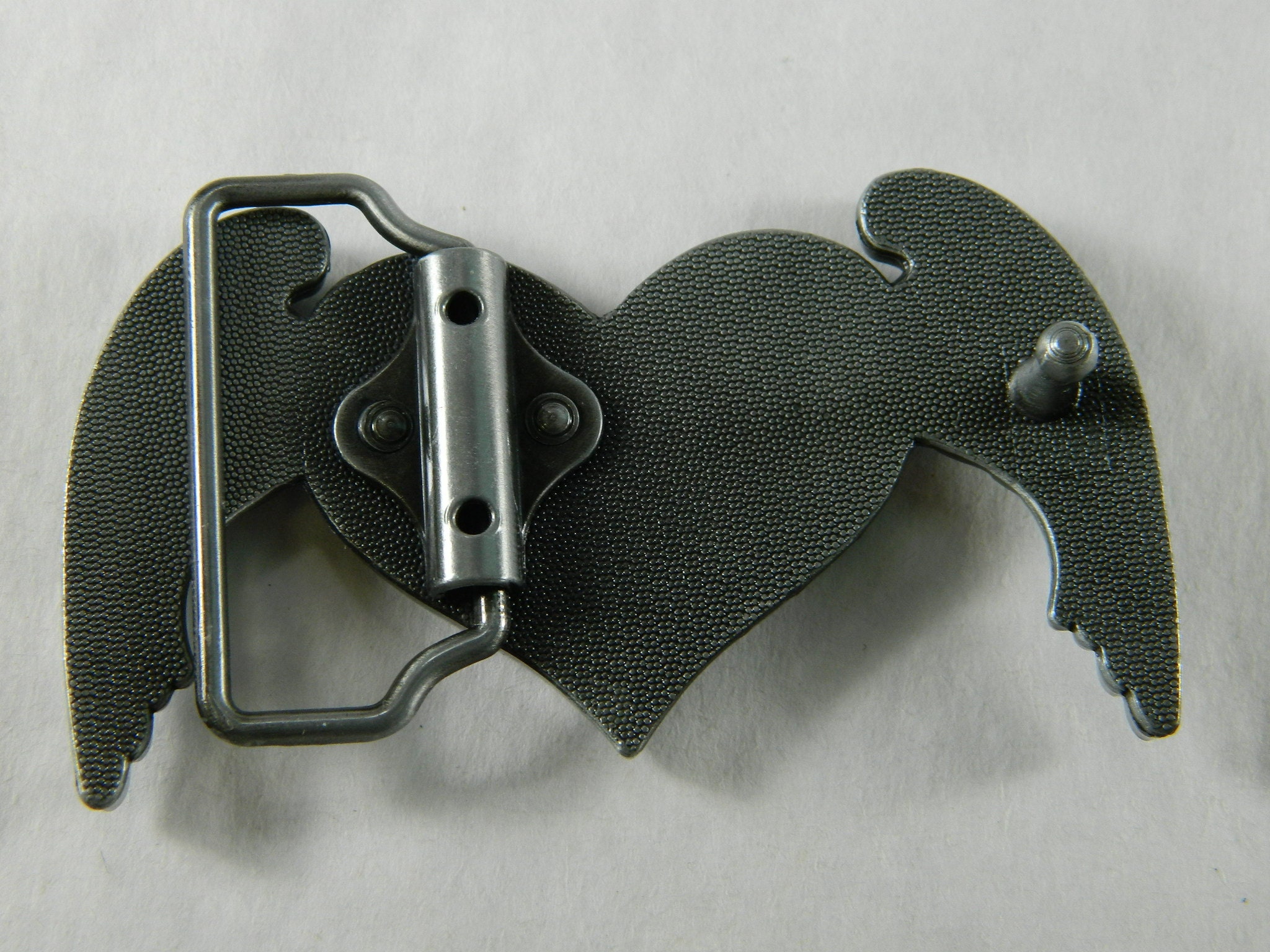 Belt Buckle Red Heart With Wings Metal Belt Buckle Enamel | Etsy